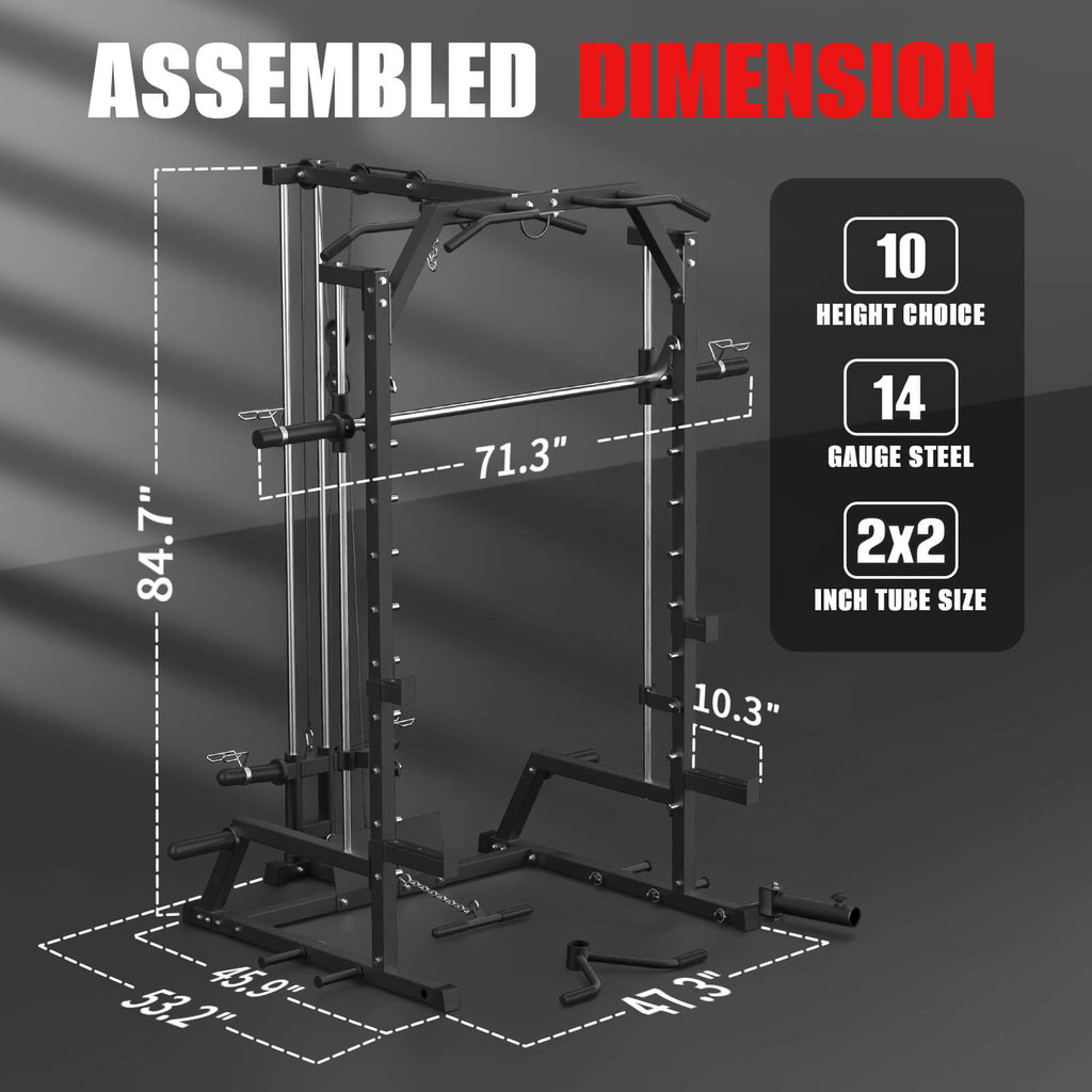 Smith Machine | Compact All-in-One Full-Body Home Gym System